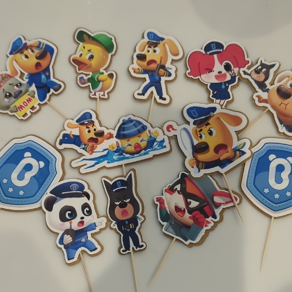 Party Supplies | Sheriff Labrador Cupcake Toppers | Poshmark